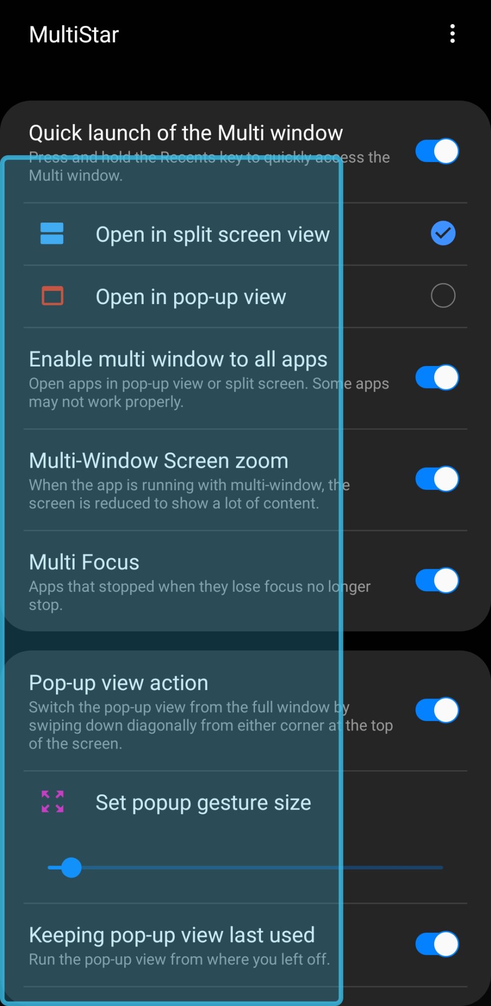 「MultiStar」の設定方法と使い方。画面分割・ポップアップ表示・カバーディスプレイをさらに快適に【Good Lock】 | プラスガジェット